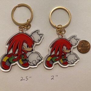 SONIC HEROES - KNUCKLES Acrylic Keychain - Etsy