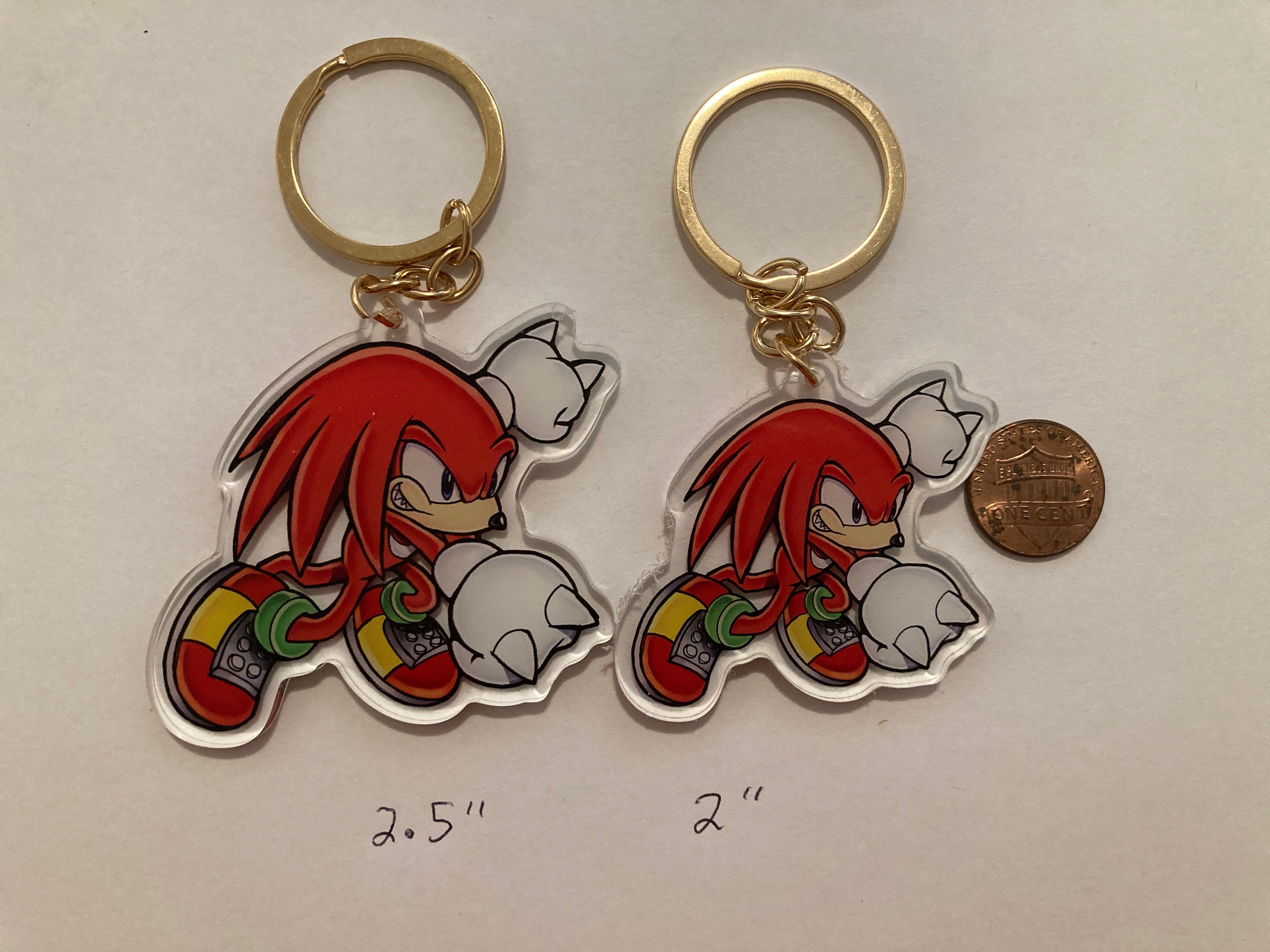 SONIC HEROES KNUCKLES Acrylic Keychain - Etsy