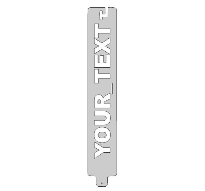 Custom Show Hood Prop With Your Text Personalized - Acrylic Clear Laser ...