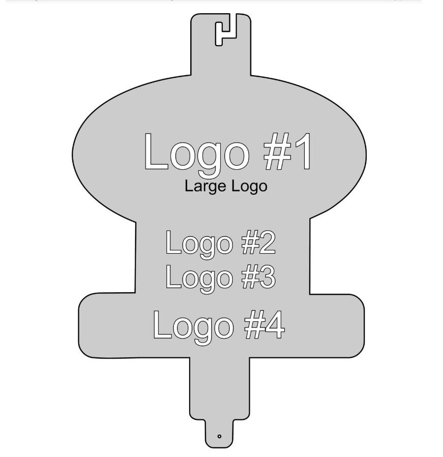 Custom Hood Prop up to 4 Logos - Etsy