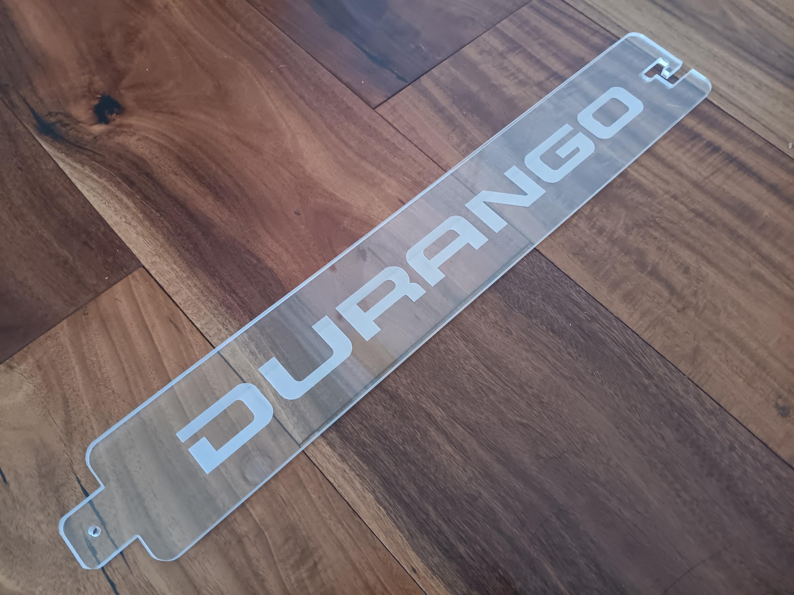 Custom Show Hood Prop With Your Text Personalized - Acrylic Clear Laser ...