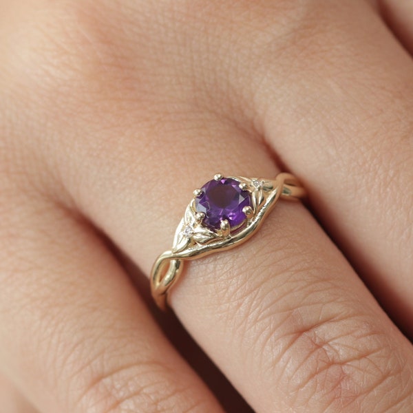 Amethyst Ring - Etsy