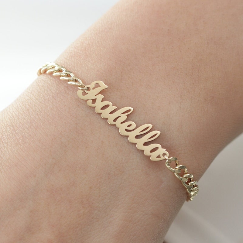 Gold Name Bracelet - Etsy