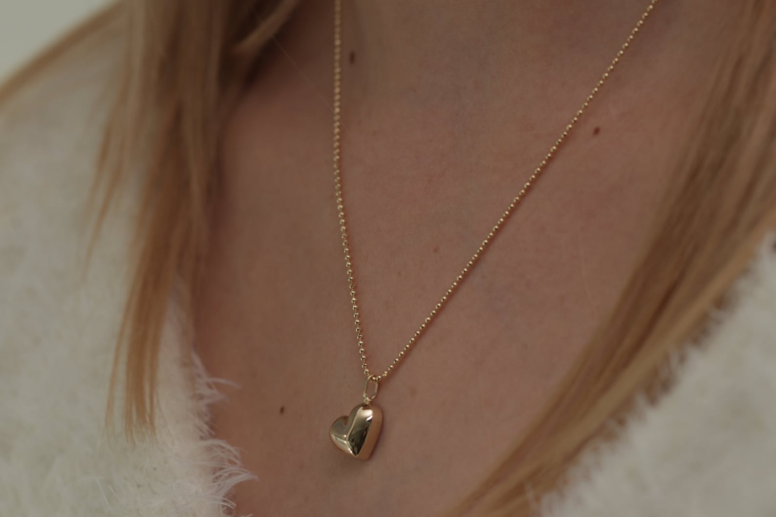 14k Gold Urn Heart Necklace Handmade Gold Urn Heart Necklace Etsy