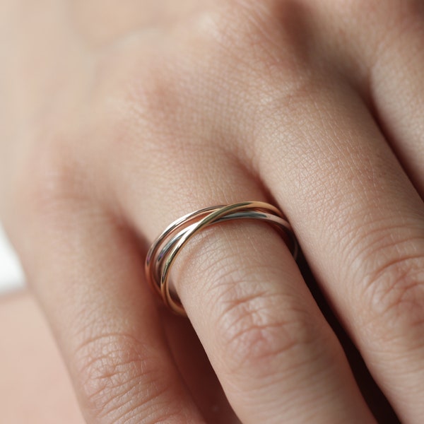 Tri Color Rings - Etsy