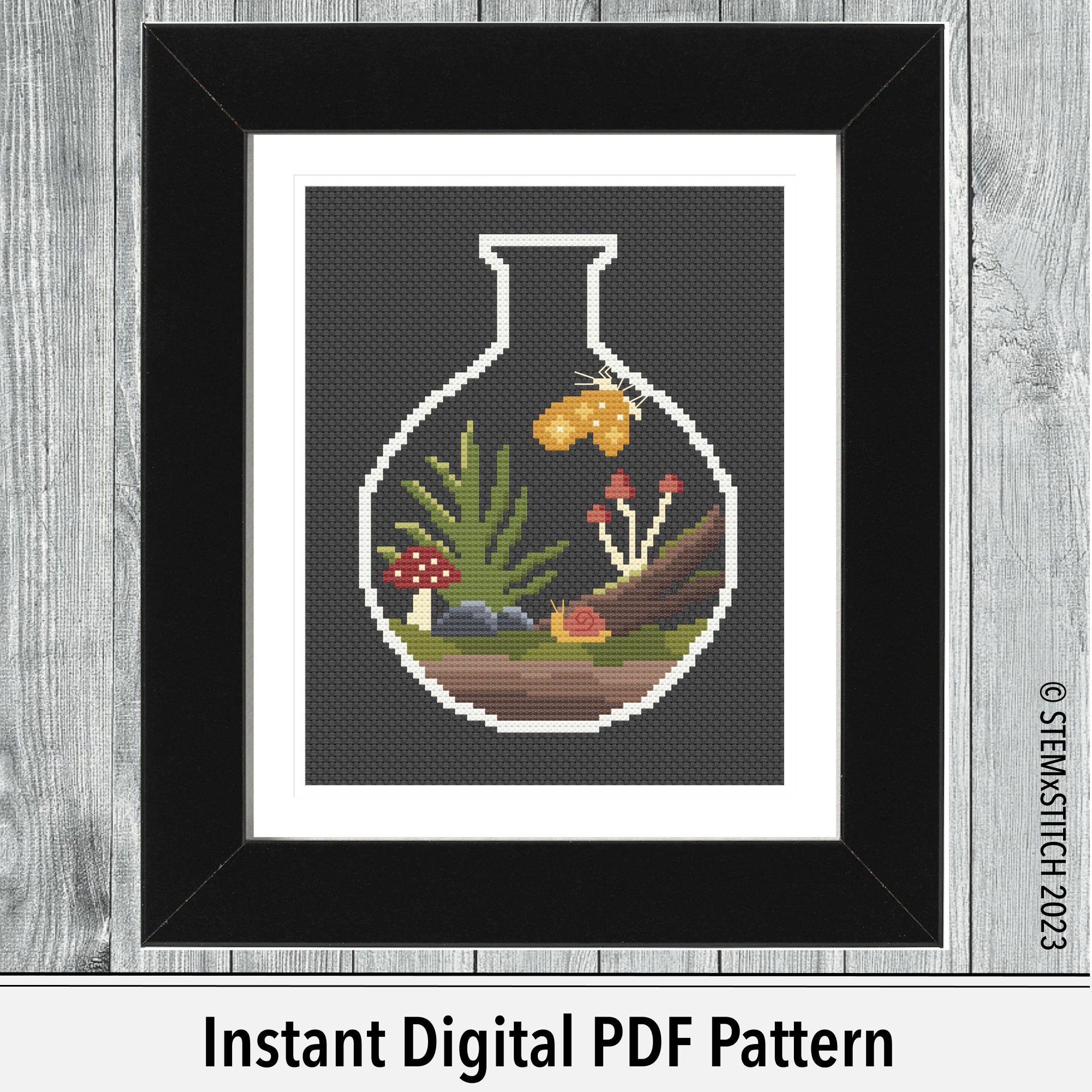 Botany Trio - 3 Cross Stitch Patterns - Digital PDF Download - Etsy ...