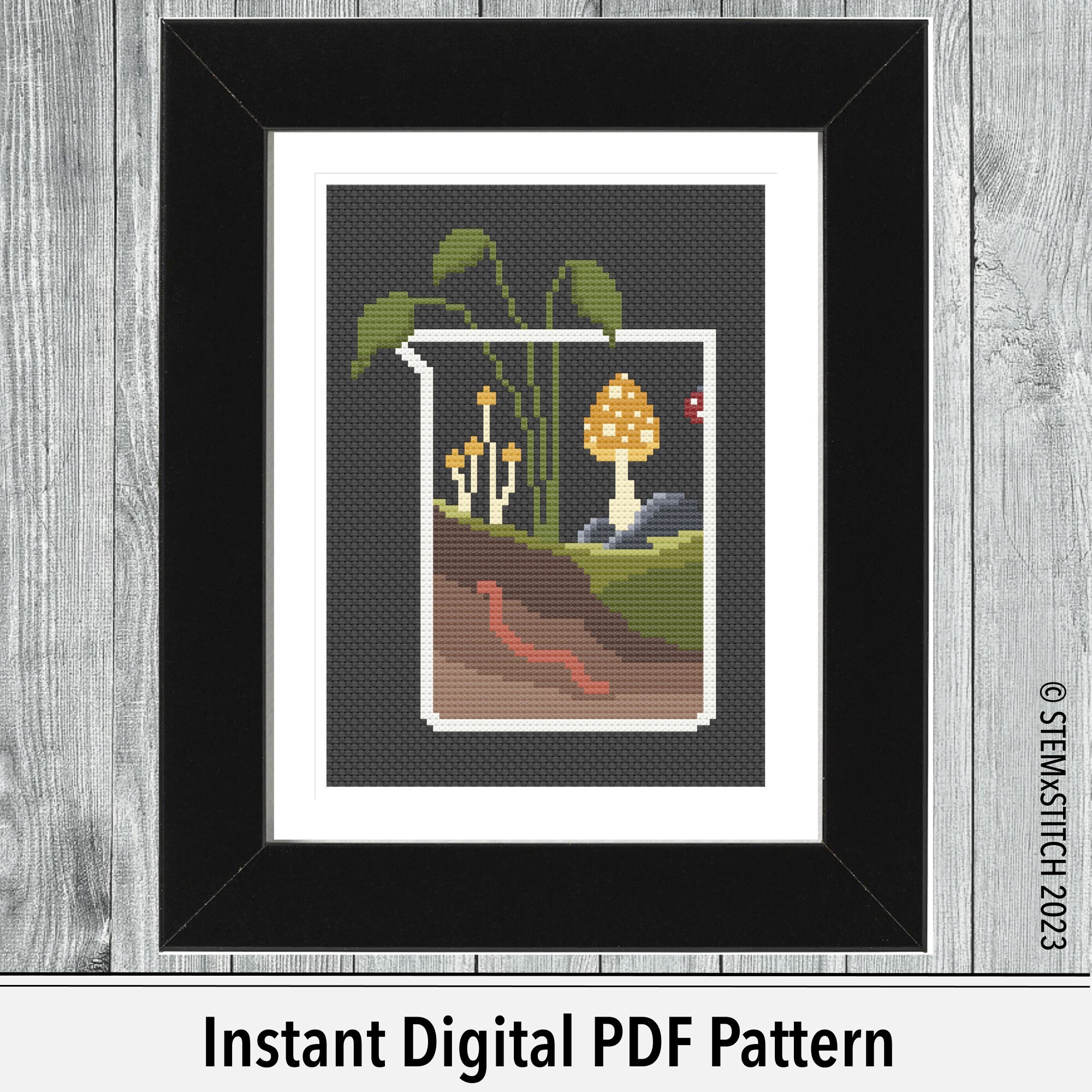 Botany II - Beaker Cross Stitch Pattern - Digital PDF Download - Etsy