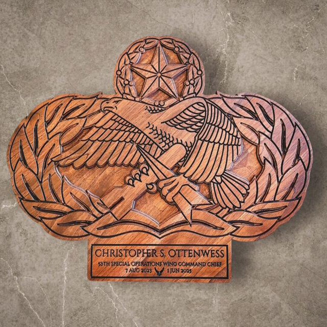 Custom Military Plaque, Military Farewell Plaque, Engraved Military ...