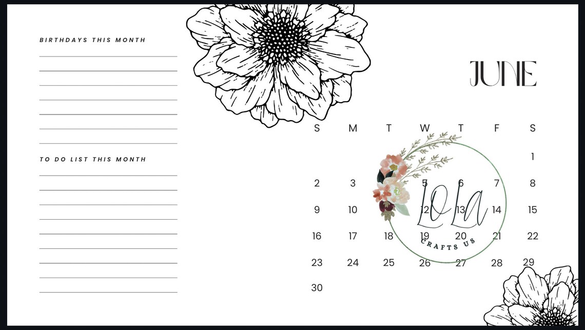 Coloring Calendar 2024 - Etsy