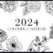 Coloring Calendar 2024 - Etsy