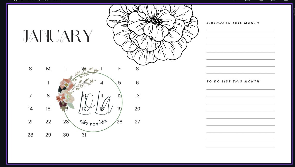 Coloring Calendar 2024 - Etsy