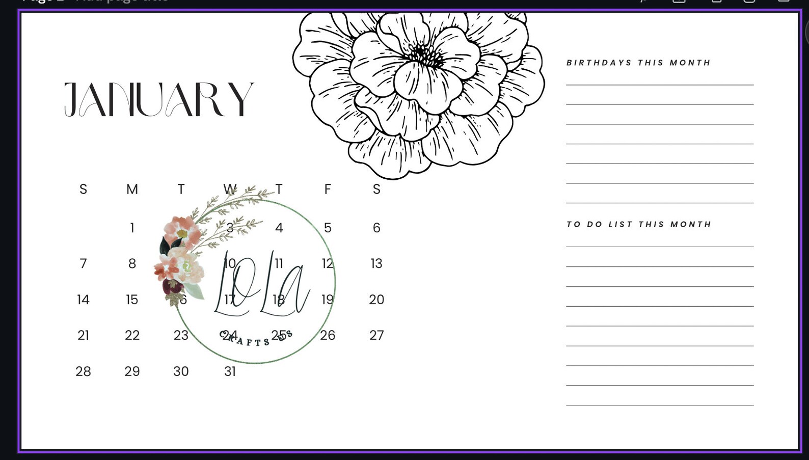 Coloring Calendar 2024 - Etsy