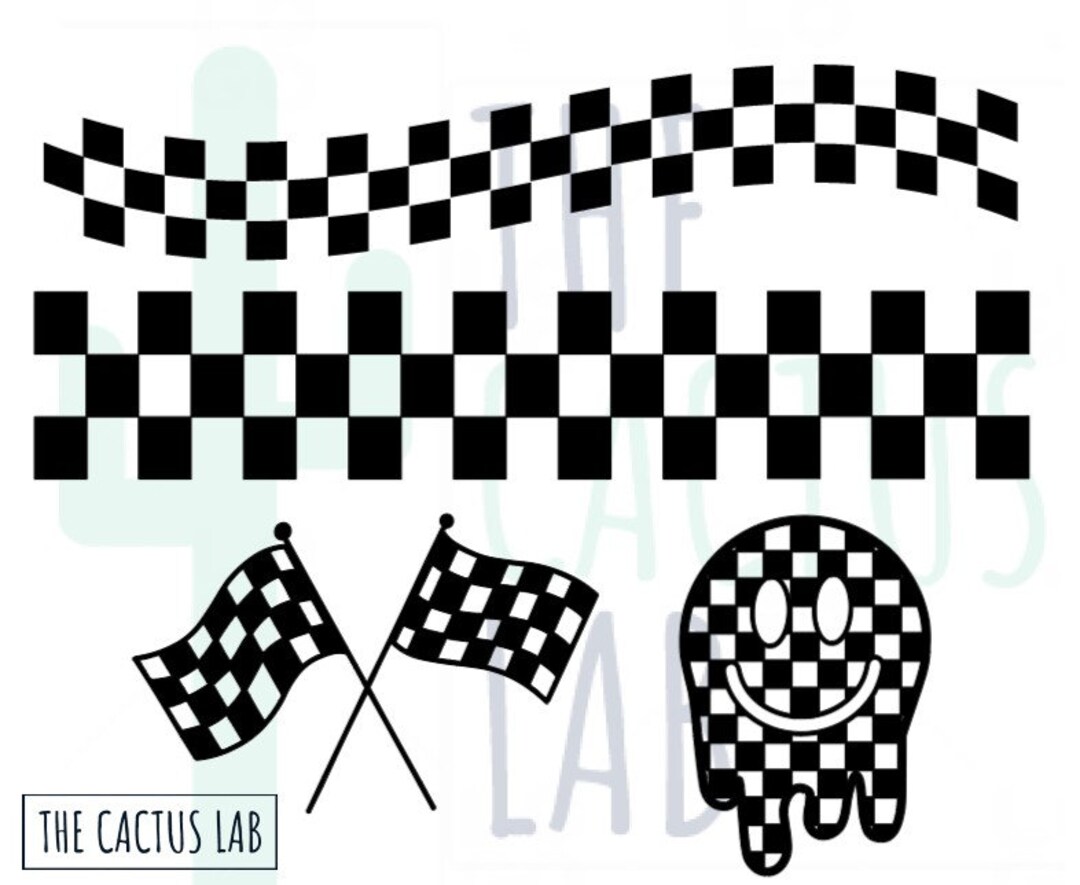 Race Day Accents Svg Png, Racing Elements Svg Raceday Svg, Checkered ...