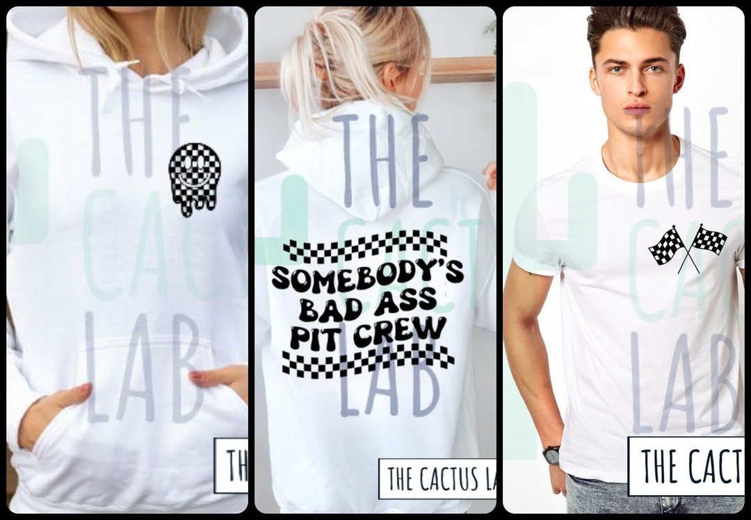 Somebody's Bad Ass Pit Crew SVG/PNG UNISEX. 3 Image, Racing, Checkered ...