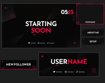 Twitch Animated Overlay Override Pack GREEN Screens Panels - Etsy