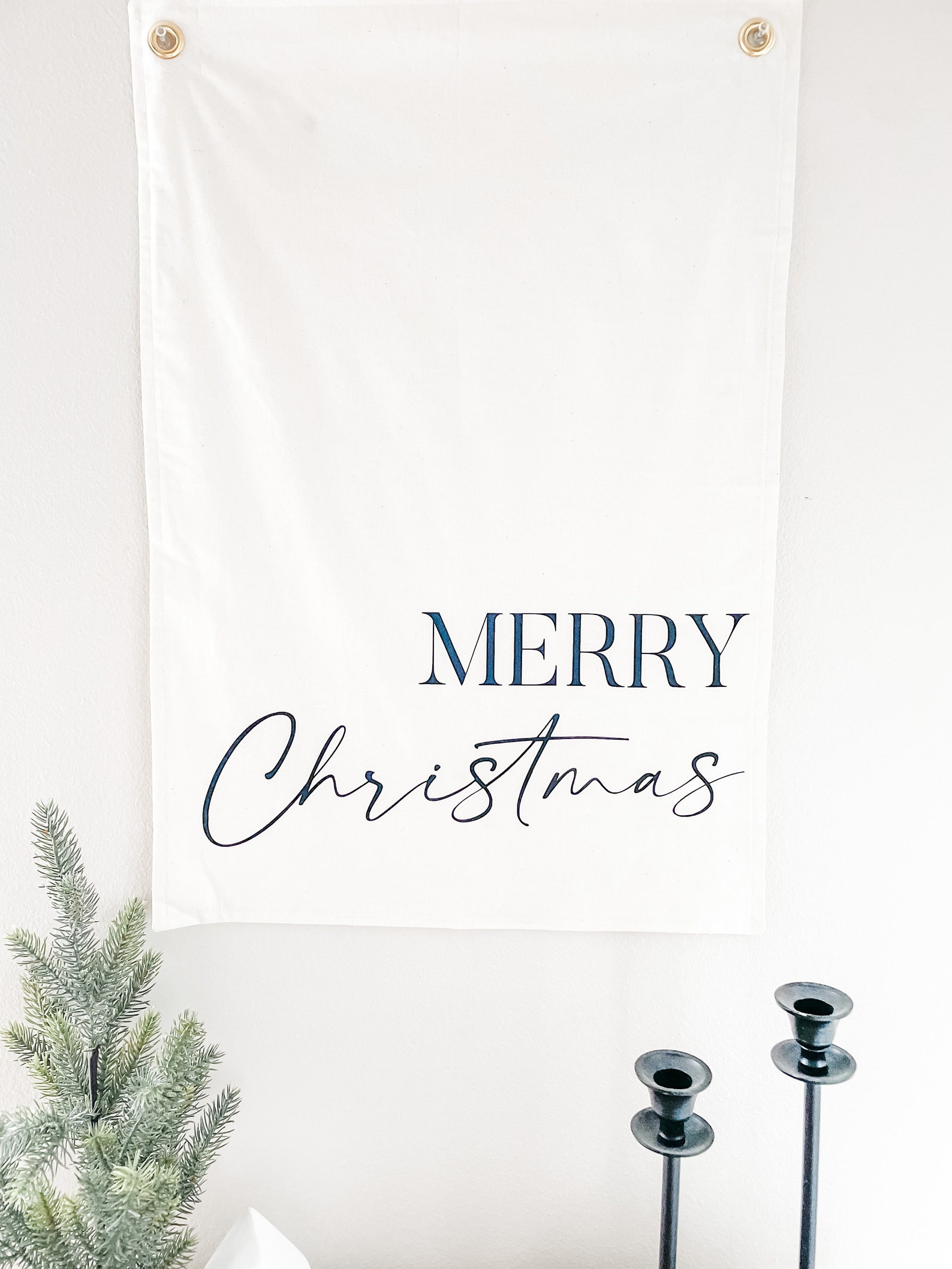 Christmas Banner Sign Home Decor, Muslin or Canvas Banner, Christmas ...