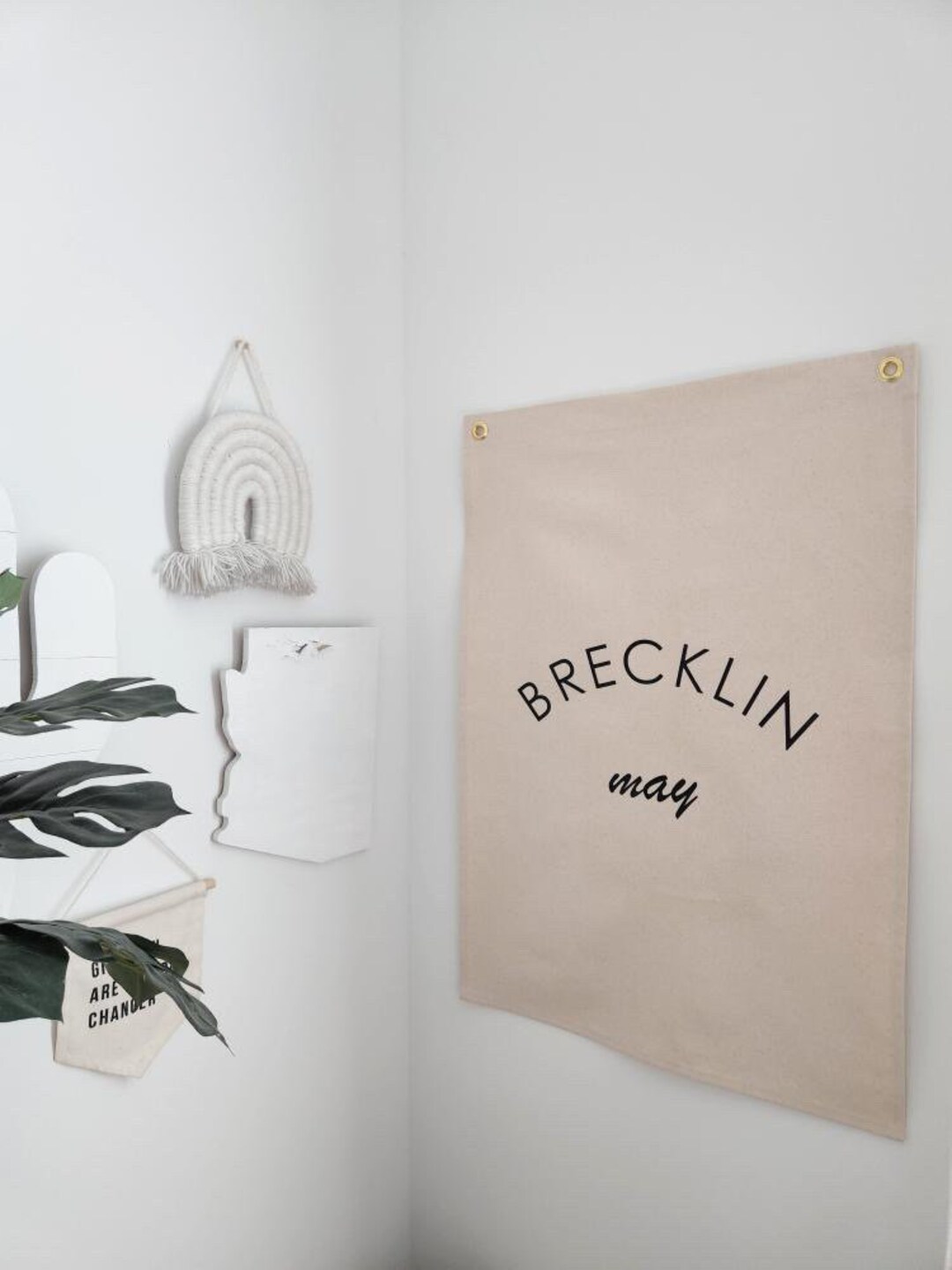 Custom Banner Sign, Canvas Banner Sign, Personalized Sign, Name Banner ...