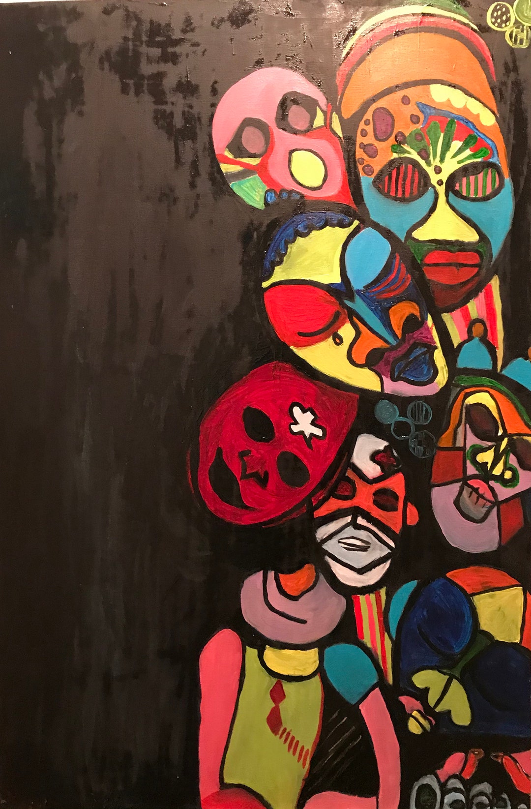 Masked Identities Oil Painting - Etsy