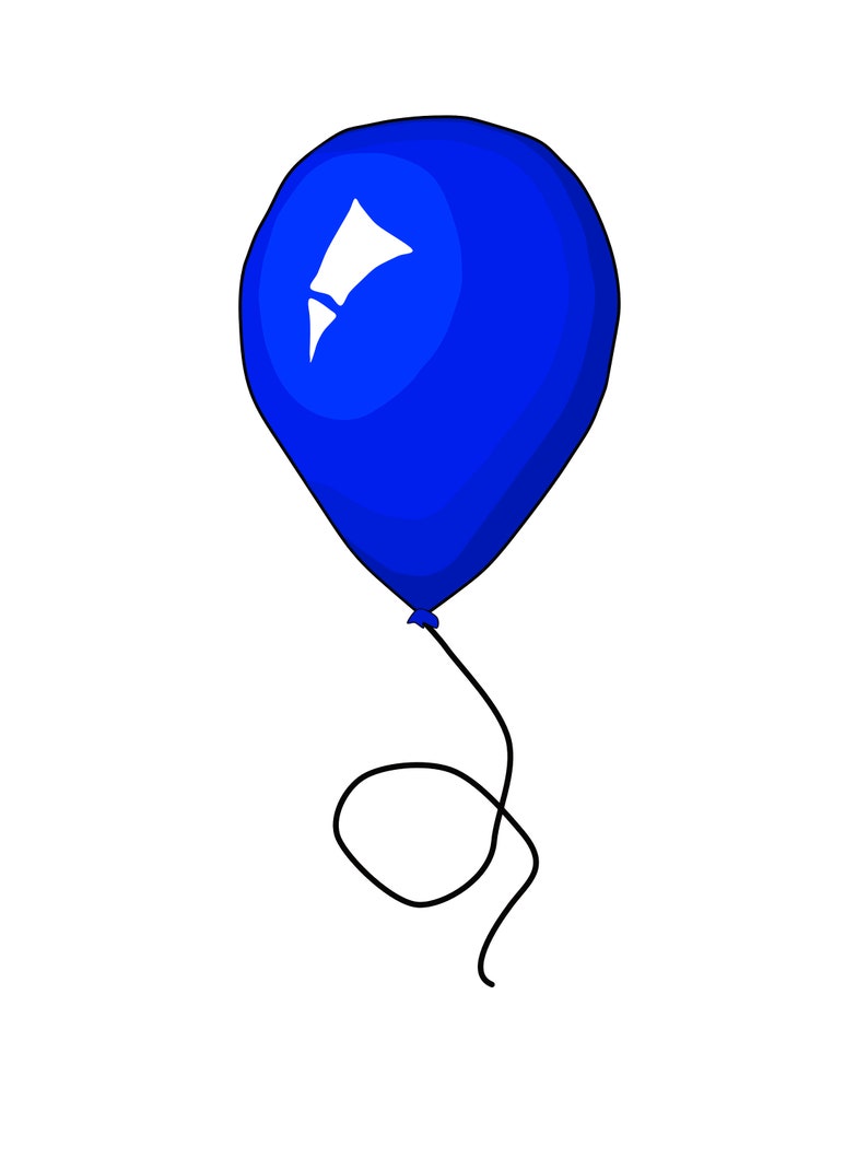 Single Balloon Stickers - Etsy
