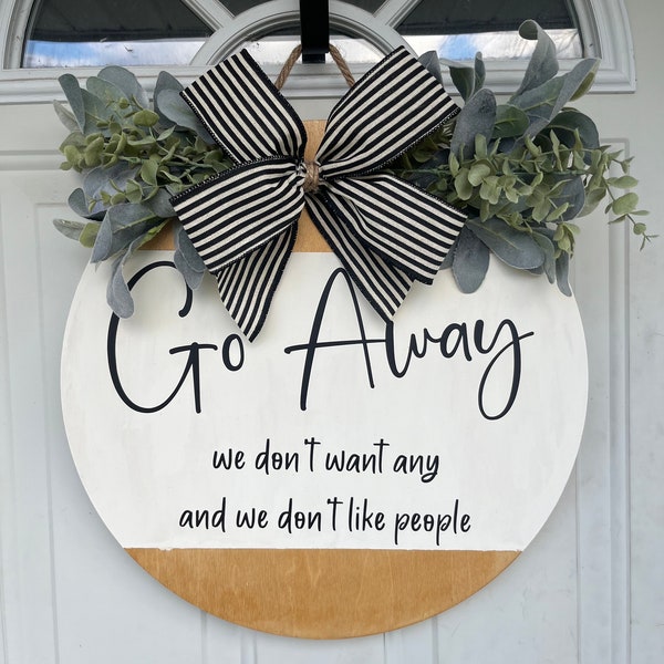 Go Away Sign - Etsy