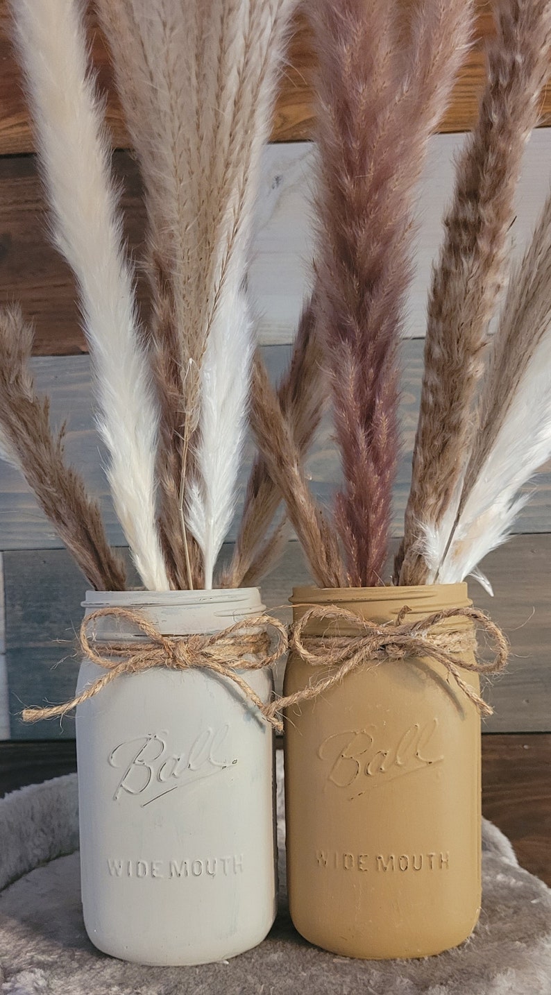 Boho Mason Jar Centerpieces - Etsy