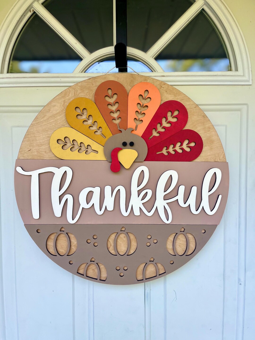 Thanksgiving Door Hanger for Front Door , Thanksgiving Mantle Decor ...