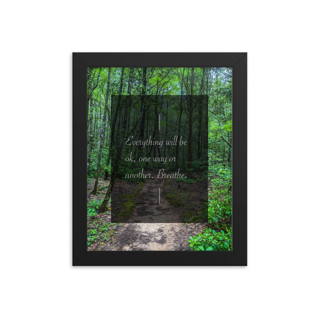 Breathe Framed Photo Paper Poster - Etsy