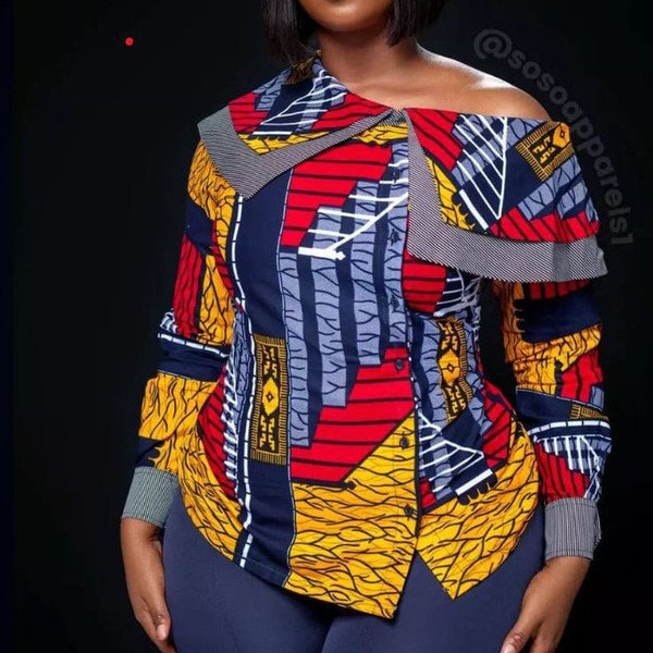 African Print Top - Etsy