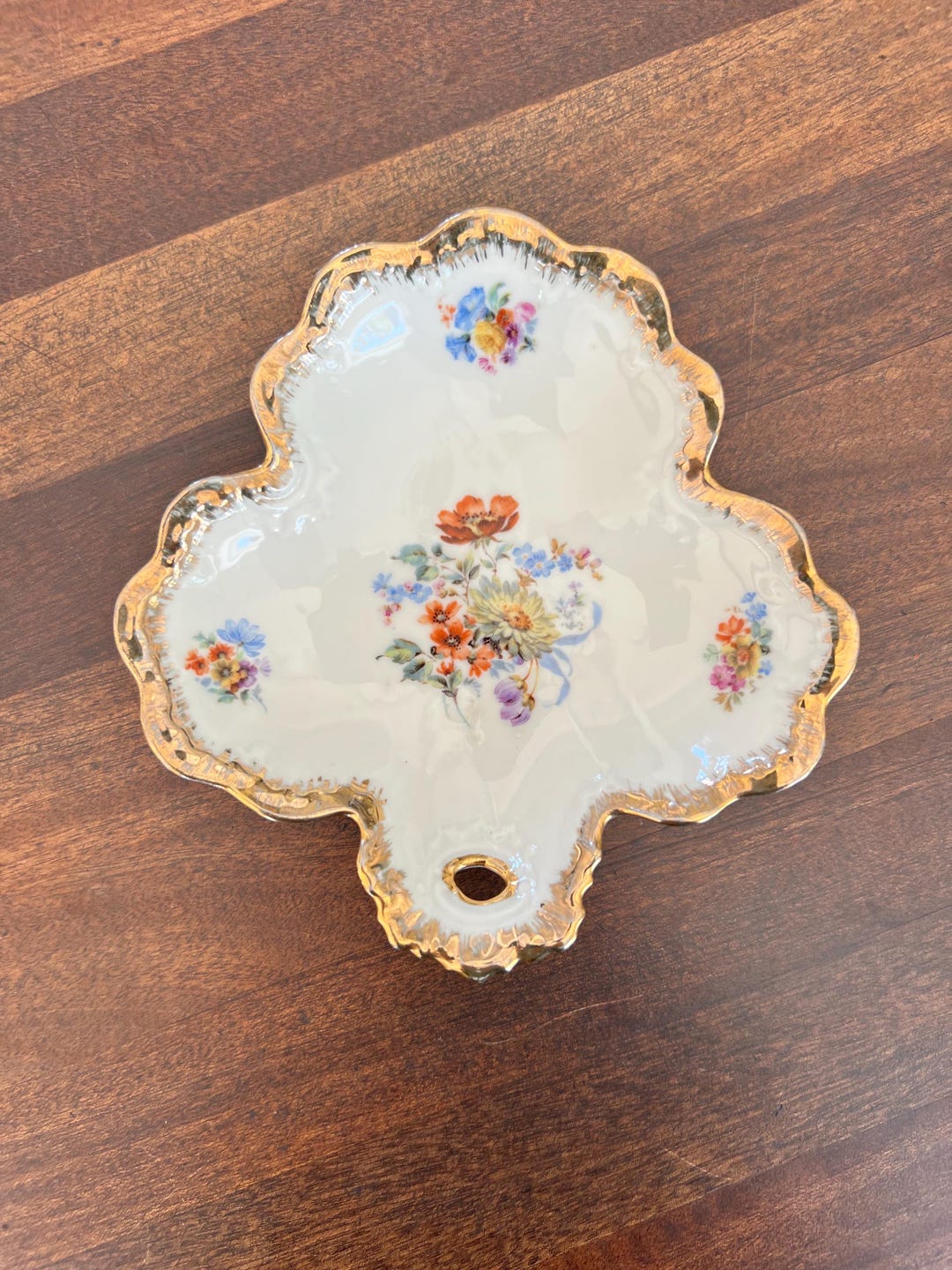 Limoges Candy Dish - Decorative Floral Trinket Dish - Made in France ...