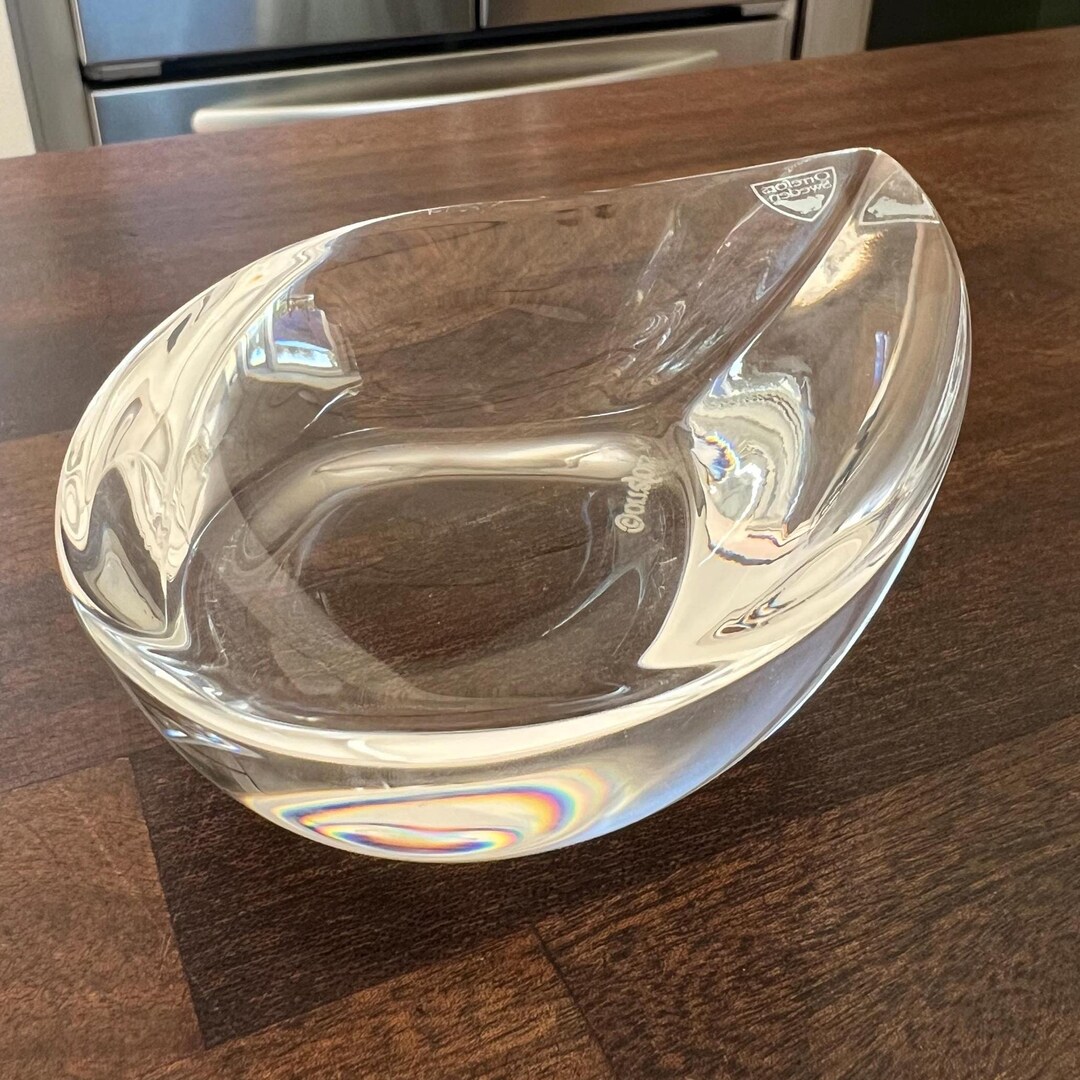 Orrefors Crystal Teardrop Figurine: Swedish Art Glass Paperweight - Etsy