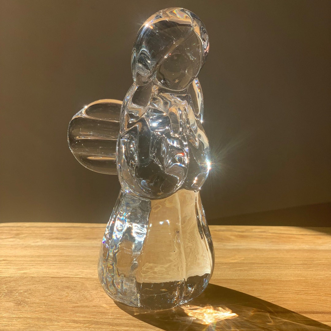 Vintage Crystal Angel Small Praying Angel Angel With - Etsy
