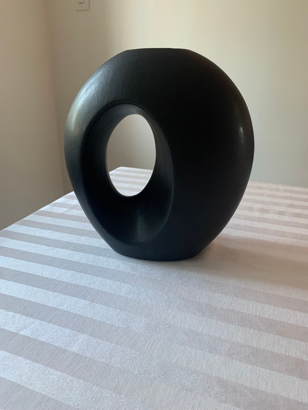 Unique Sporvil Ceramic Matte Black Vase - Modern Design - Made in ...