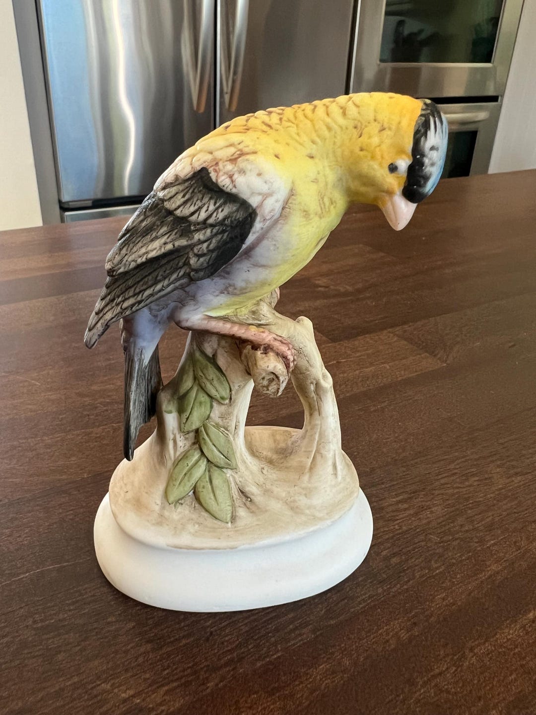 Vintage Lefton Gold Finch Figurine: Hand-painted Porcelain Bird KW395 ...