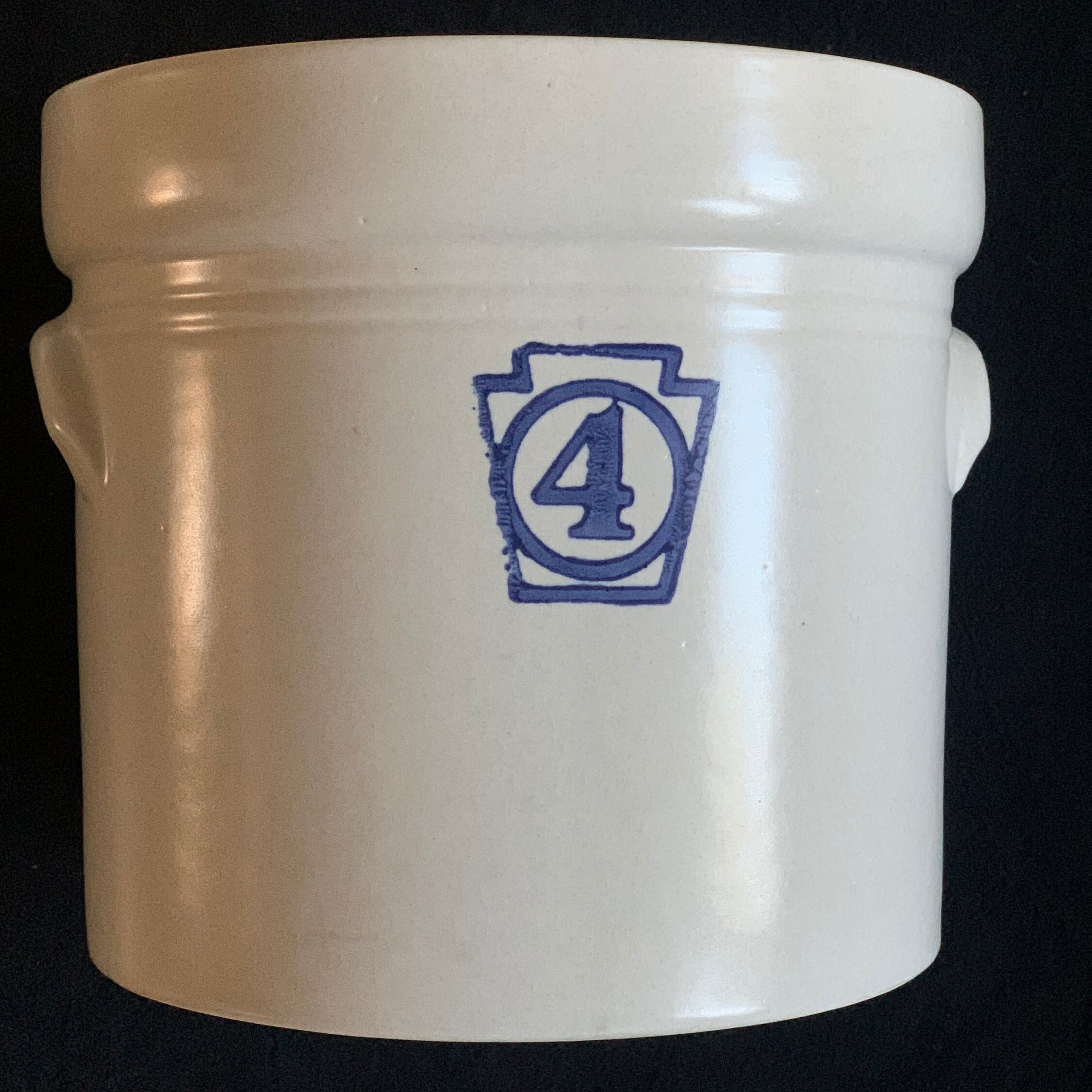 Vintage Yorktowne by Pfaltzgraff Canister With Blue Keystone No. 4 Upon ...