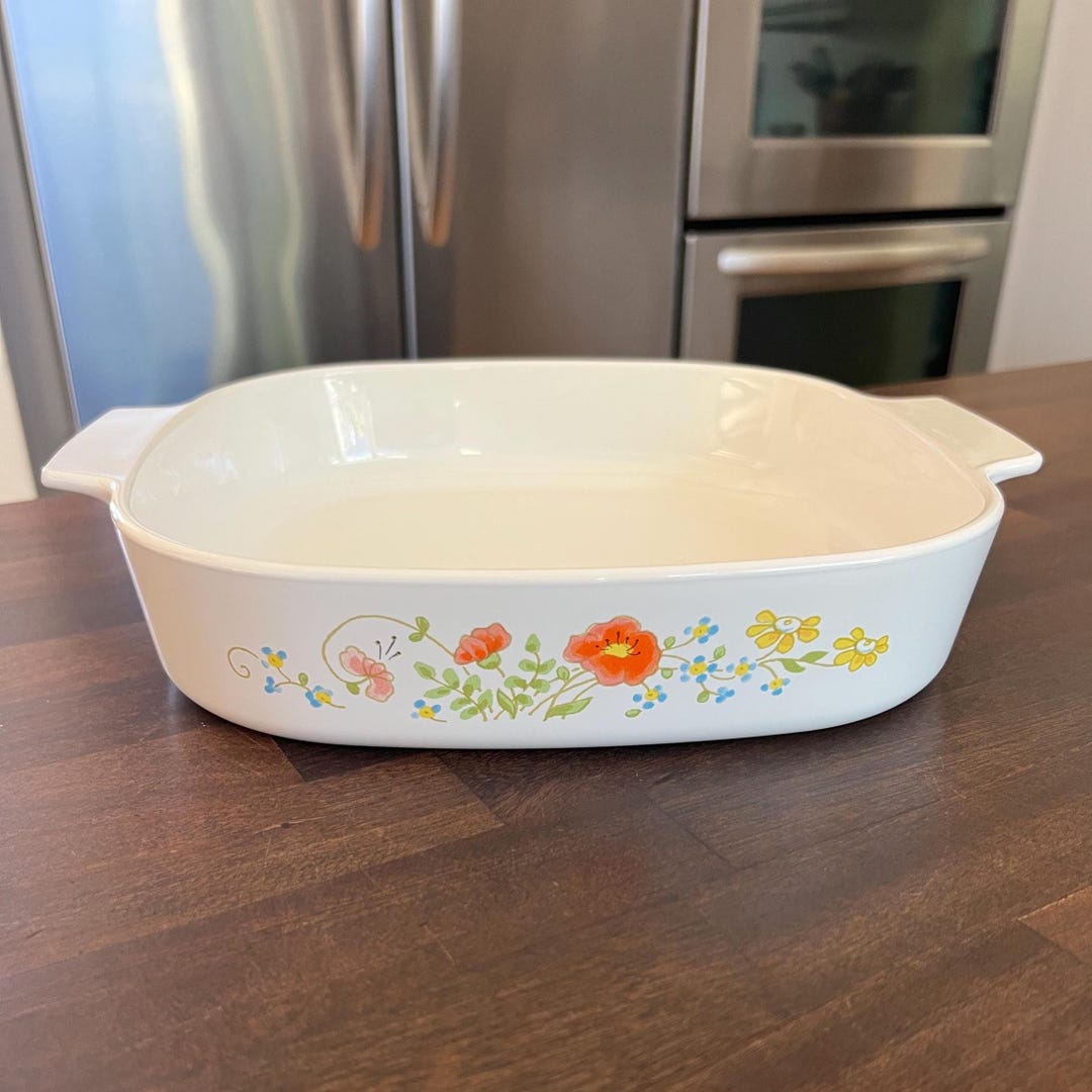 Vintage Corning Ware Casserole Dish A-10-B Wildflower Pattern Also ...