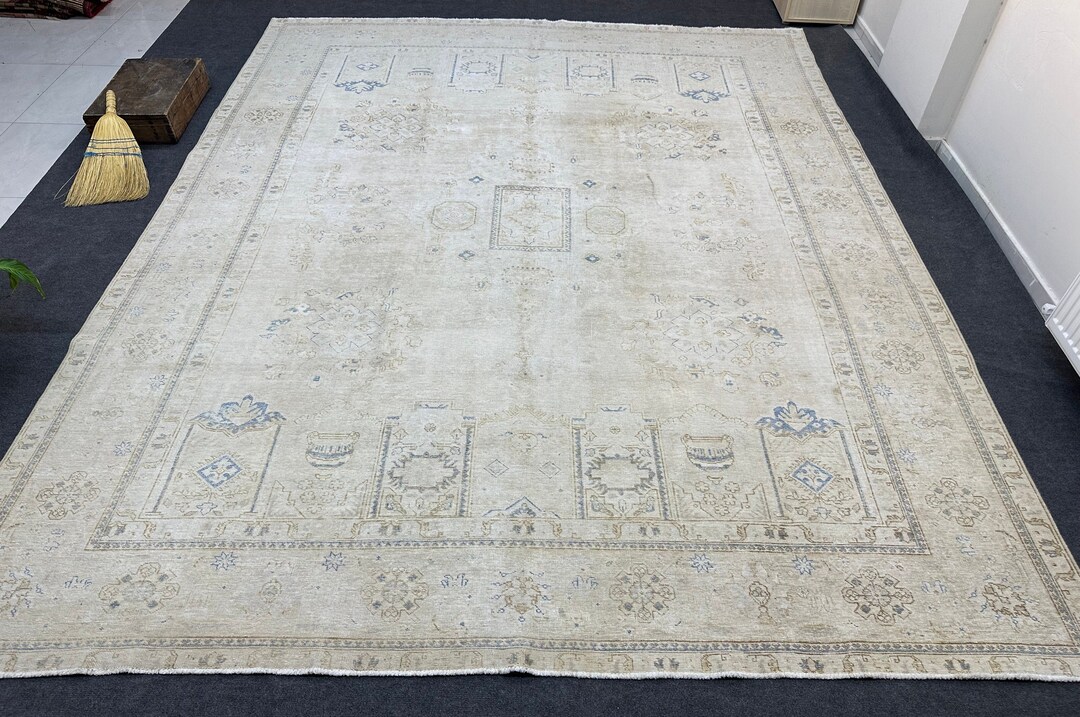 10 X 12 Neutral Area Rug Extra Large Area Rug Oversize Wool - Etsy