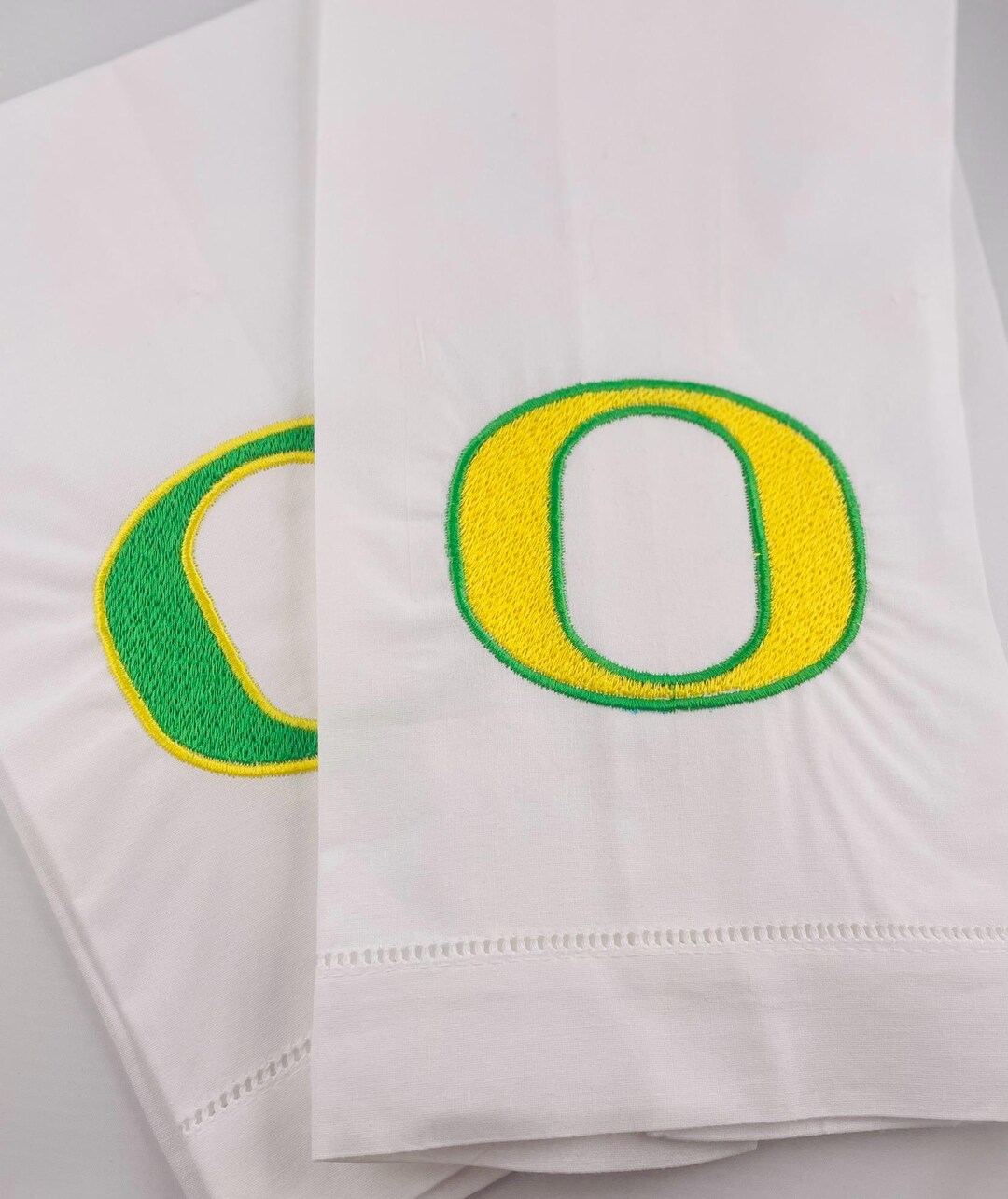 University of Oregon Hand Towel - Linen Hemstitch - Etsy