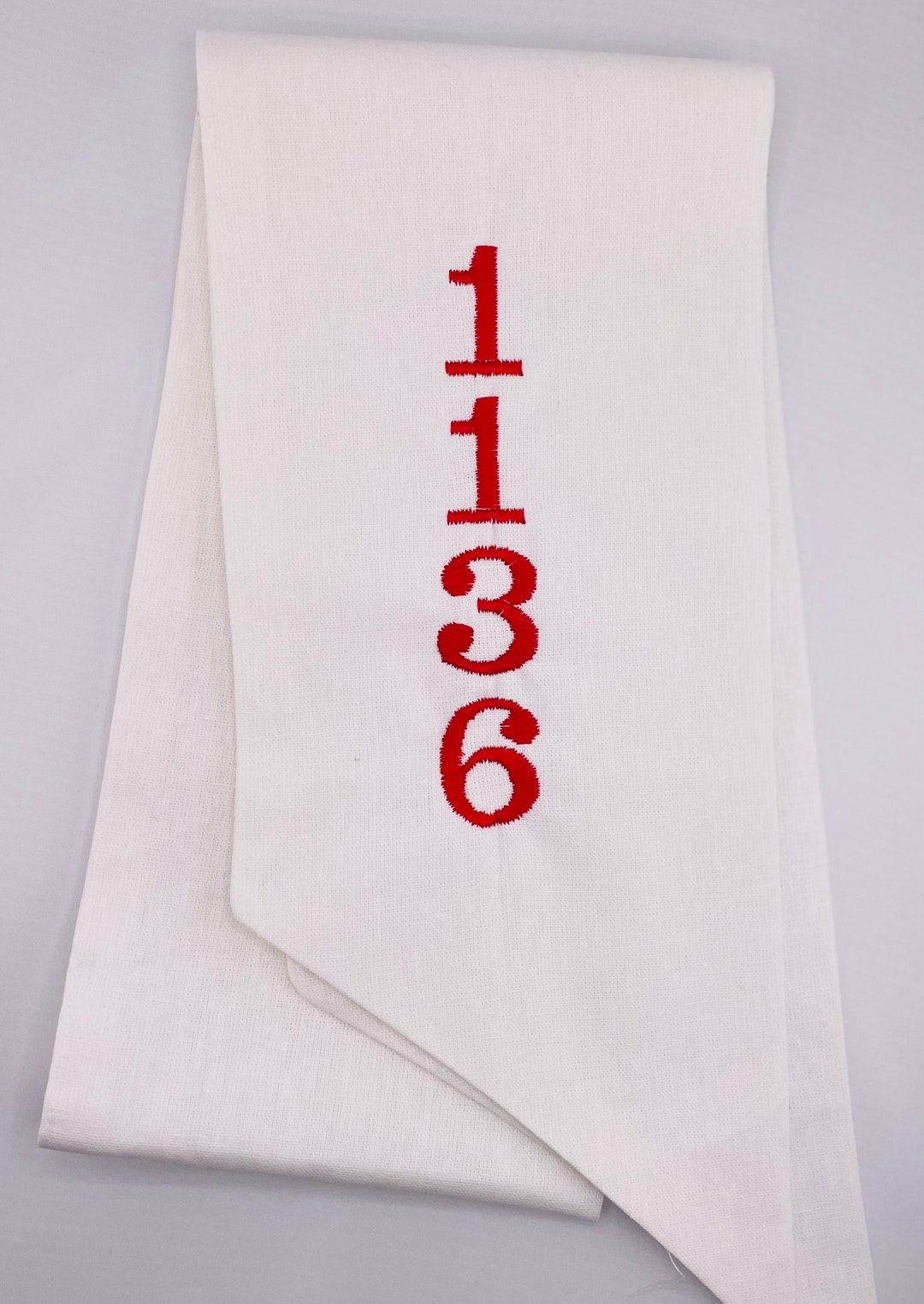 Wreath Sash Featuring Street Address Numbers - Etsy