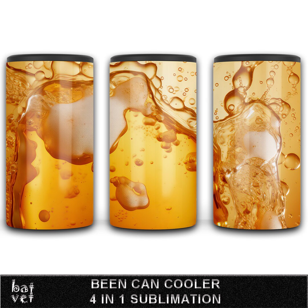 4 in 1 Beer Can Cooler Sublimation PNG Beer Can Cooler Holder Print - Etsy