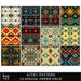 Aztec Pattern Digital Paper Pack Aztec Background Bundle 12 JPG Files ...