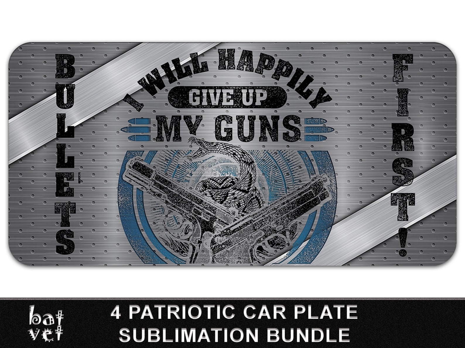 2nd Amendment License Plate PNG Bundle Second Amendment Car Plate ...