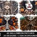 Creepy Halloween Sublimation Background Bundle Distressed Background ...