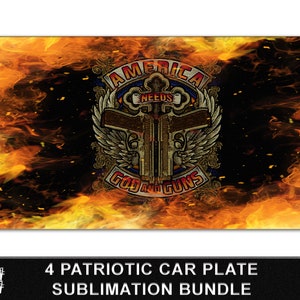 2nd Amendment License Plate PNG Bundle Second Amendment Car Plate ...