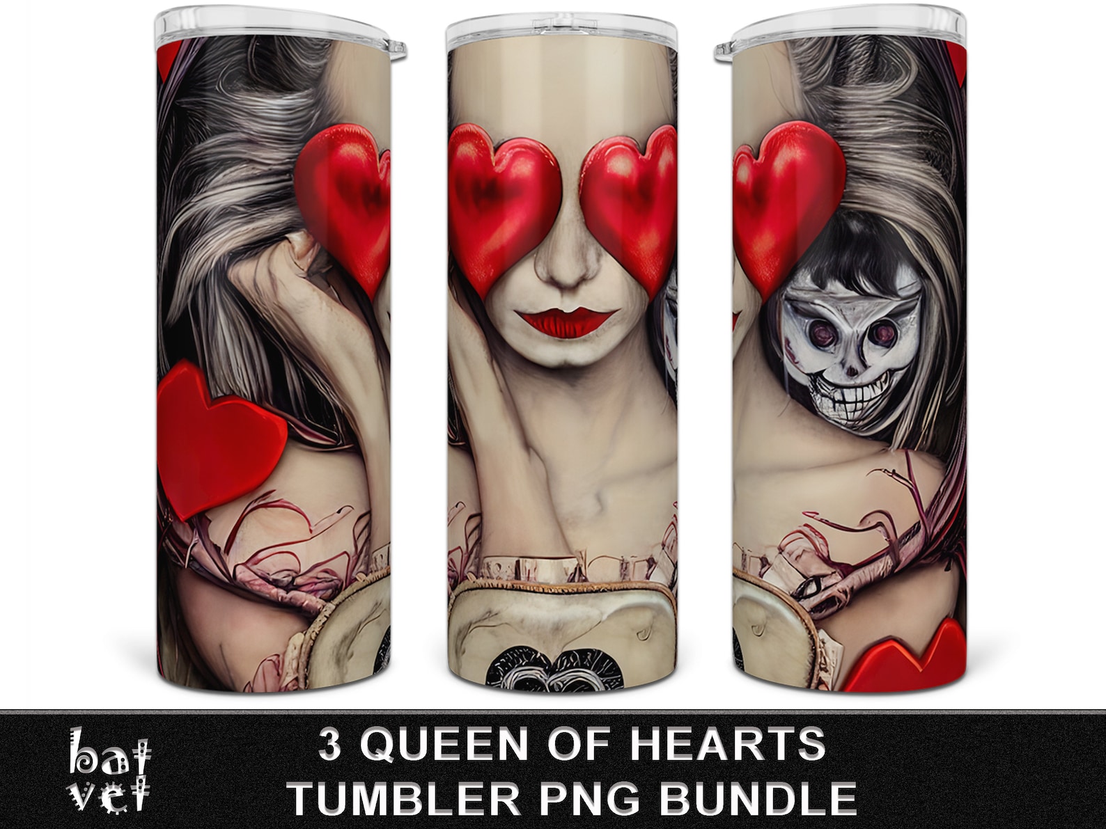 Queen Of Hearts Tumbler Bundle Anti Valentines Day Tumbler Etsy