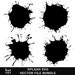Splash Vector File Clip Art Splatter Design SVG Bundle - Etsy