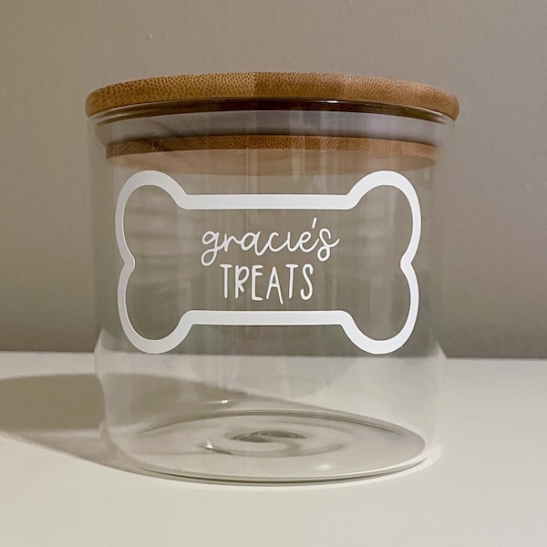Dog Treat Jar - Etsy
