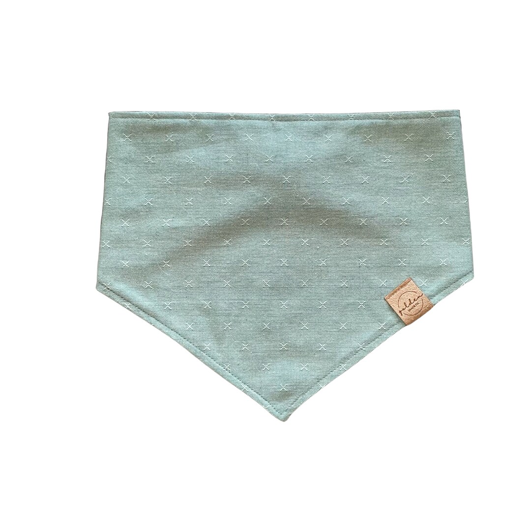 Cenote ∙ Sprout Wovens | Snap on Dog Bandana | Blue Green Cotton Pet ...