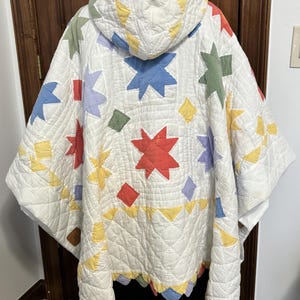 One-of-a-kind Vintage Quilt Poncho - Etsy