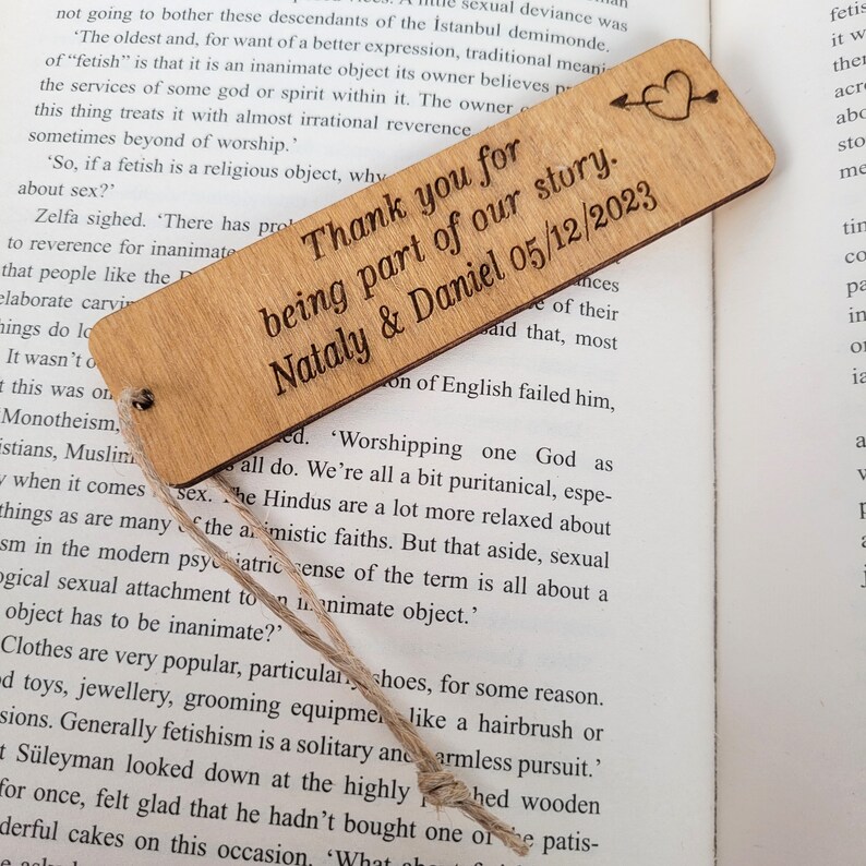 Custom Bookmark Wedding Favor Bulk Party Favors Engraved - Etsy