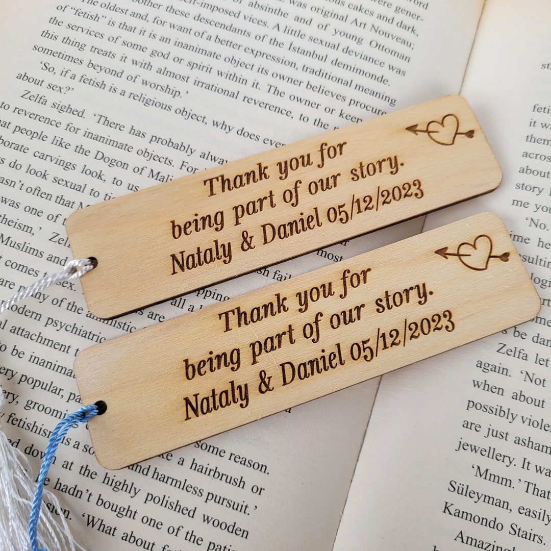 Custom Bookmark Wedding Favor Bulk Party Favors Engraved - Etsy